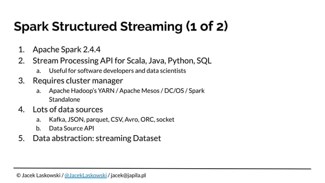 Kafka Streams Vs Spark Structured Streaming Modern Stream Processing Engines Compared Ppt