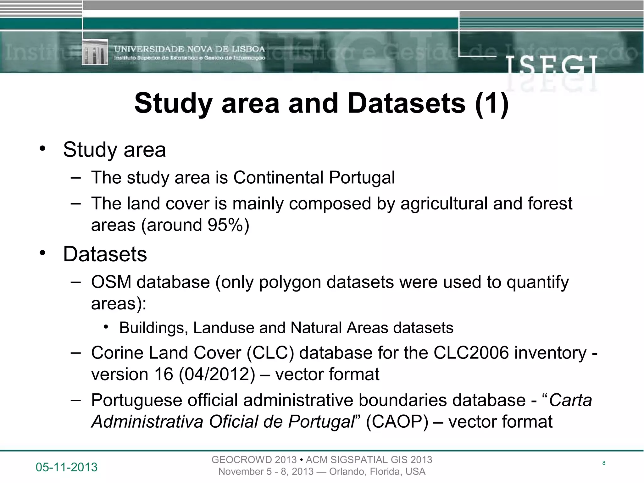 Exploratory analysis of OpenStreetMap for land use classification | PPT