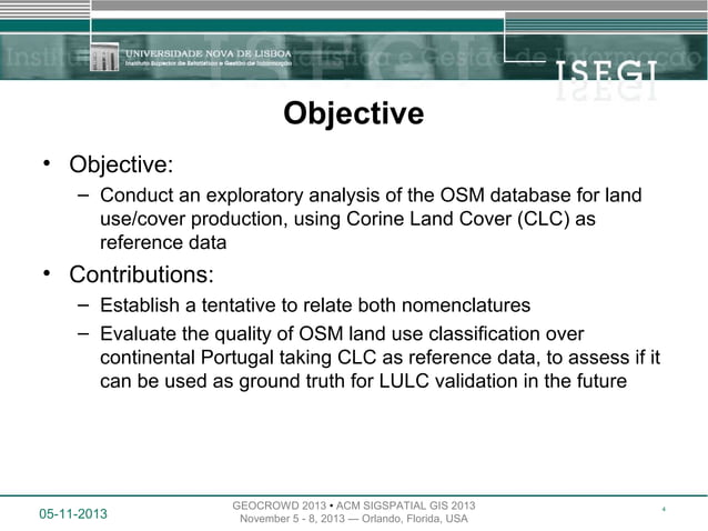 Exploratory analysis of OpenStreetMap for land use classification | PPT ...