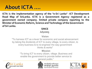 Introduction to ICTA - Org Study Presentation | PPT