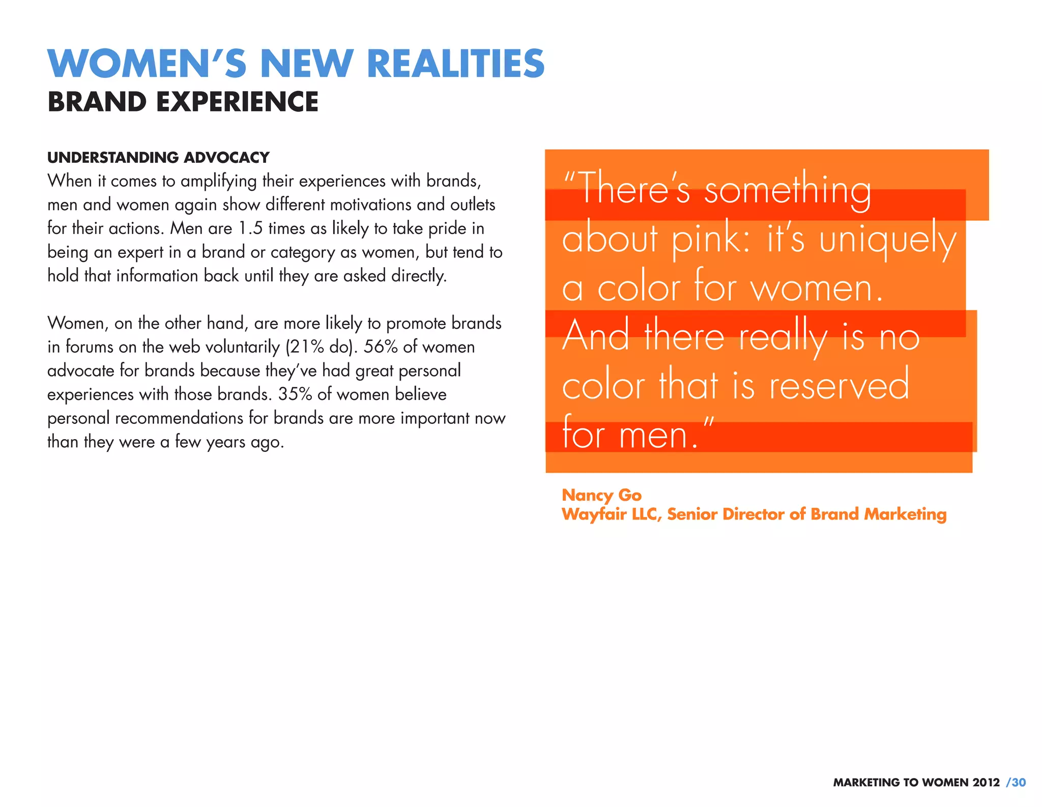Beyond pink: Research on marketing to women consumers | PDF