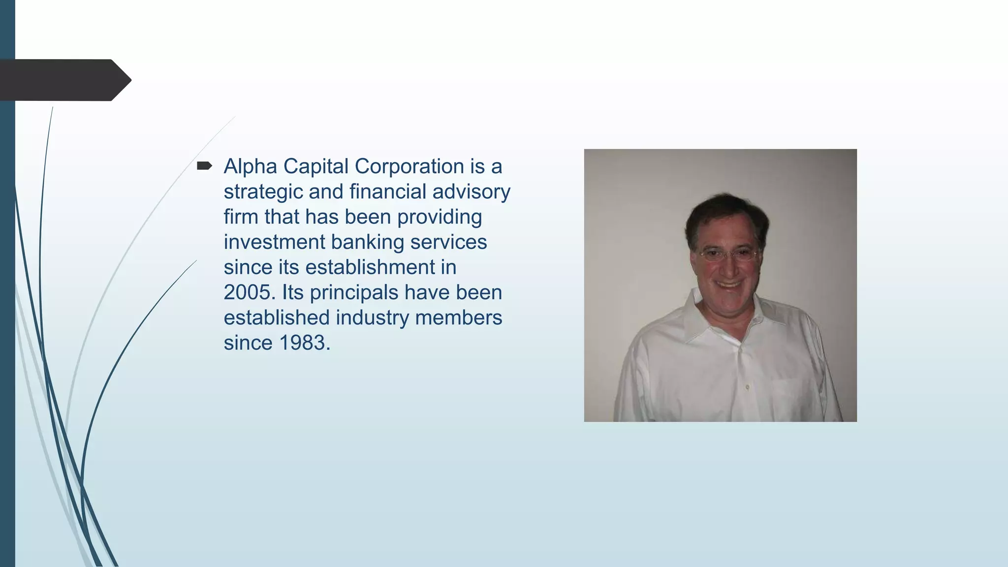Jack bloom alpha capital, economic recovery | PPT