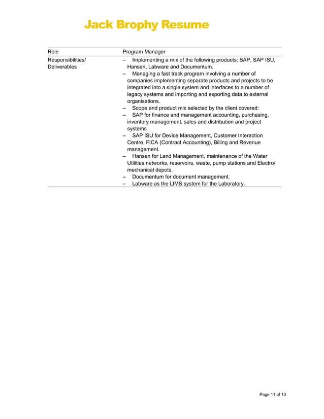 Jack brophy resume_june_2016 | PDF