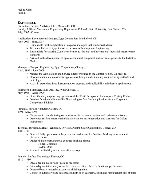Jack clark resume | PDF