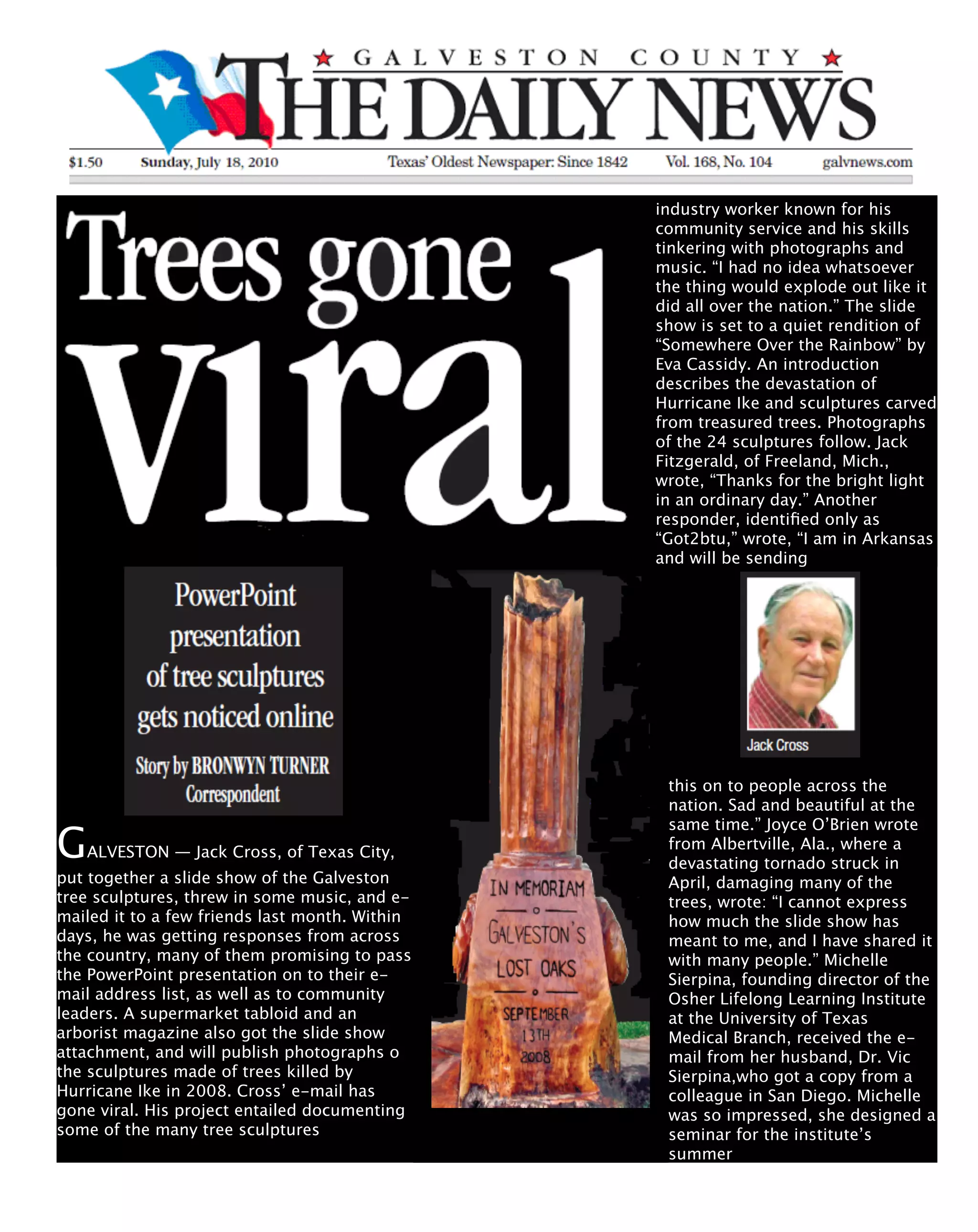 Jack Cross Tree Sculptures | PDF | Birdwatching | Hobbies & Interests