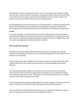 Jack Depp A Glimpse into the life of Johnny Depp’s Rising Son.docx