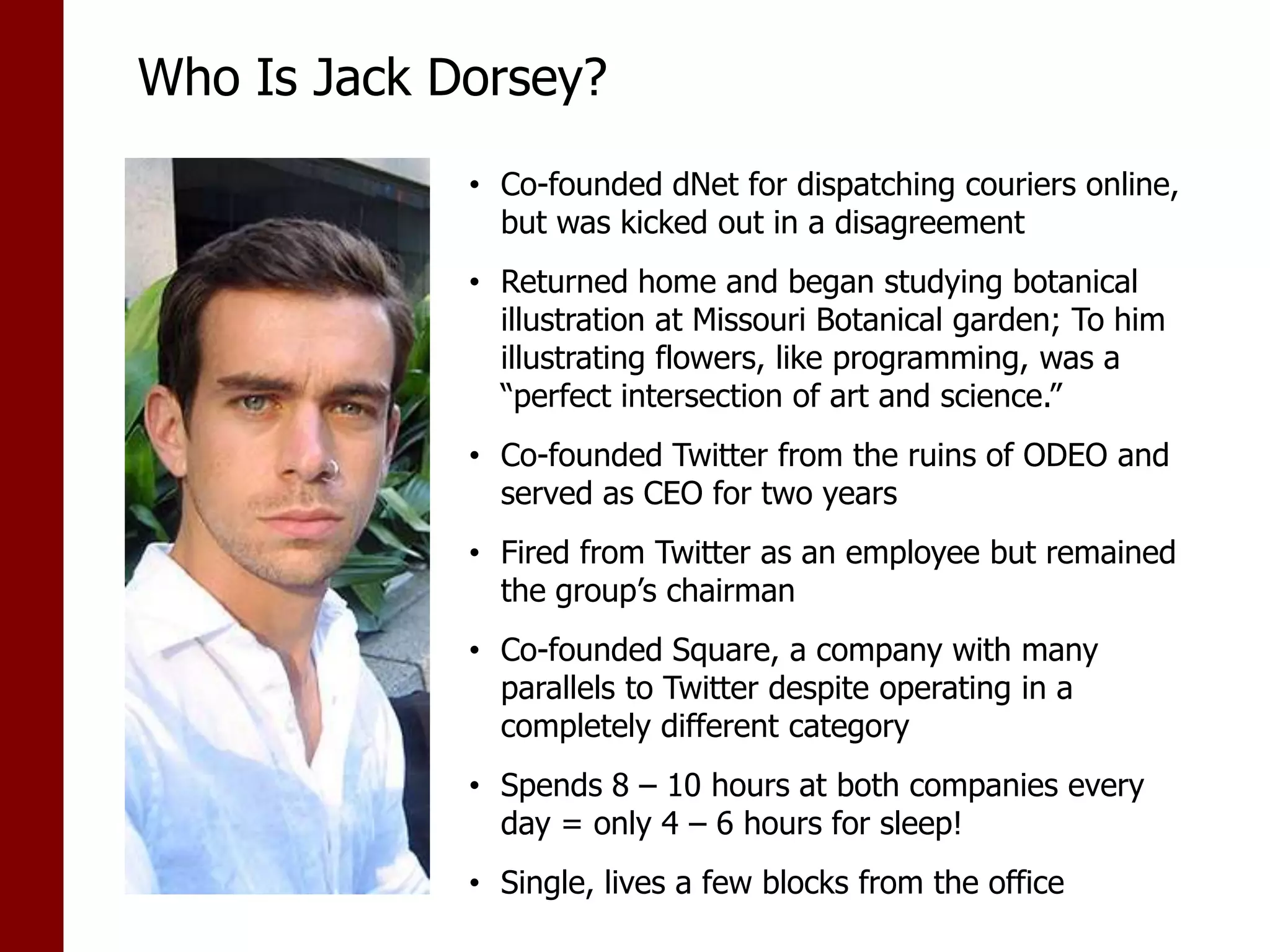 Jack Dorsey by Nadine McCarthy | PPTX