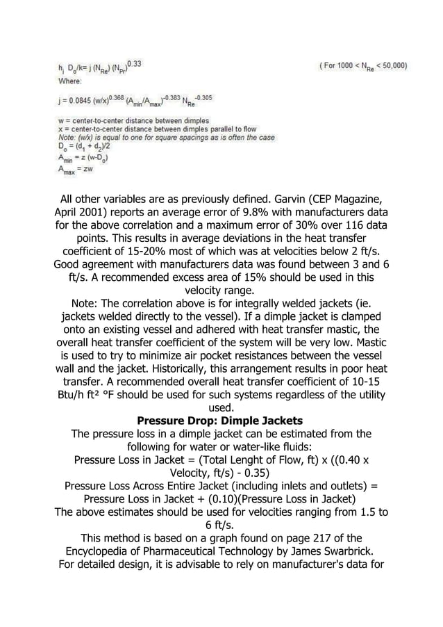 Jacketed vessel design | DOCX