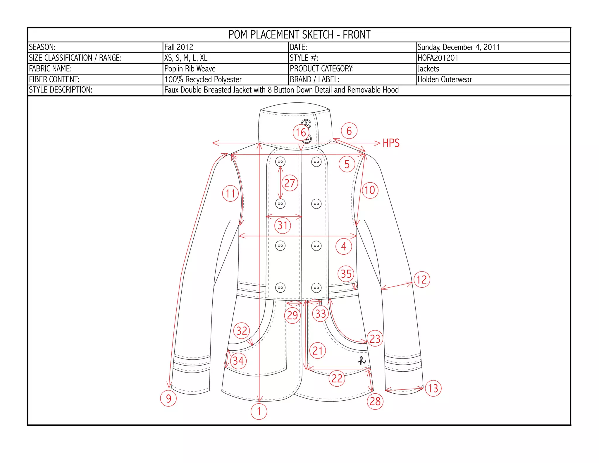 Jacket Tech Pack | PDF