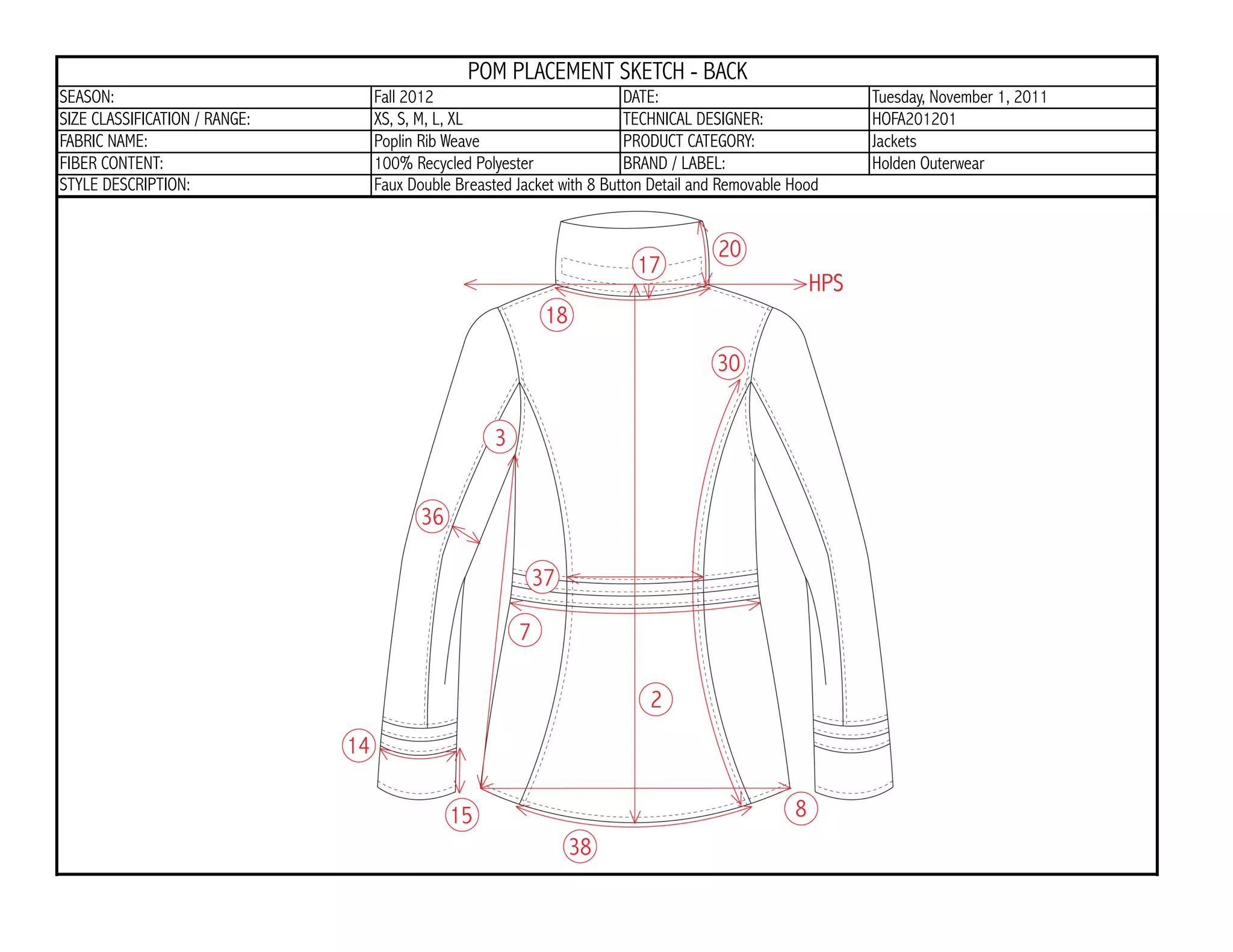 Jacket Tech Pack | PDF
