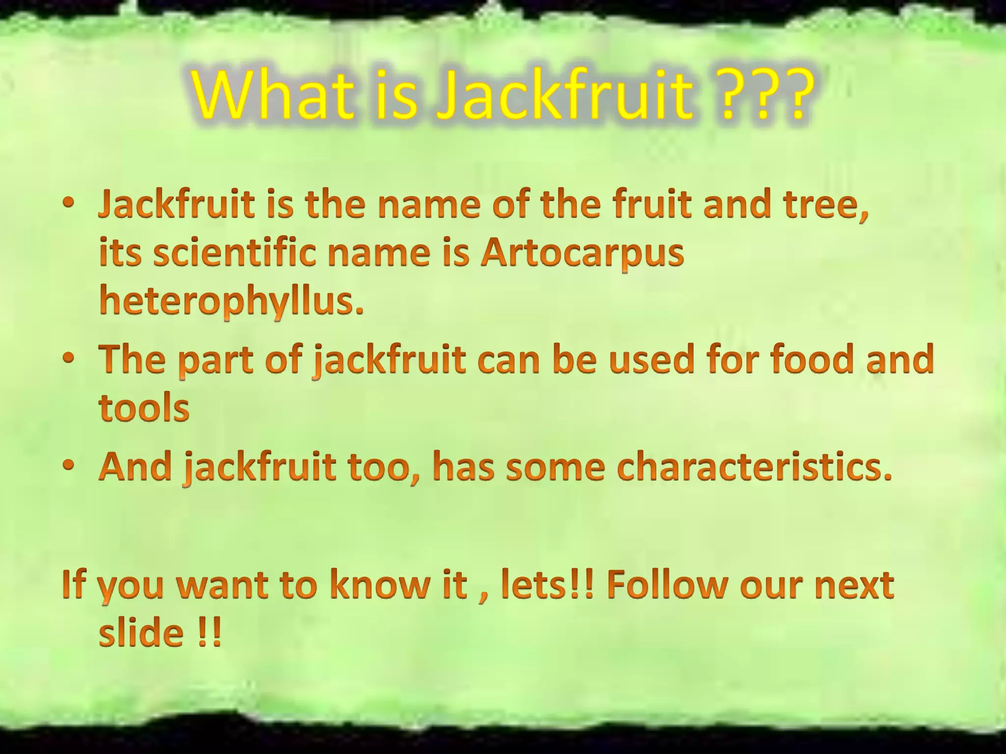Jackfruit | PPTX