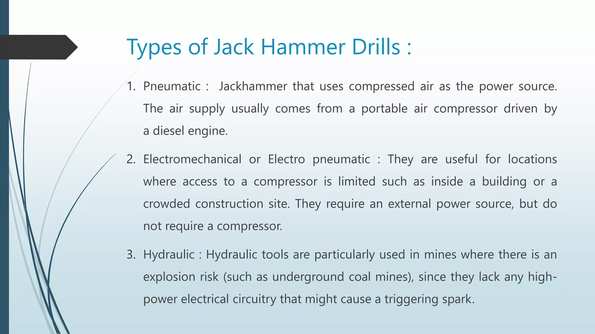 Jack Hammer Drill Pptx