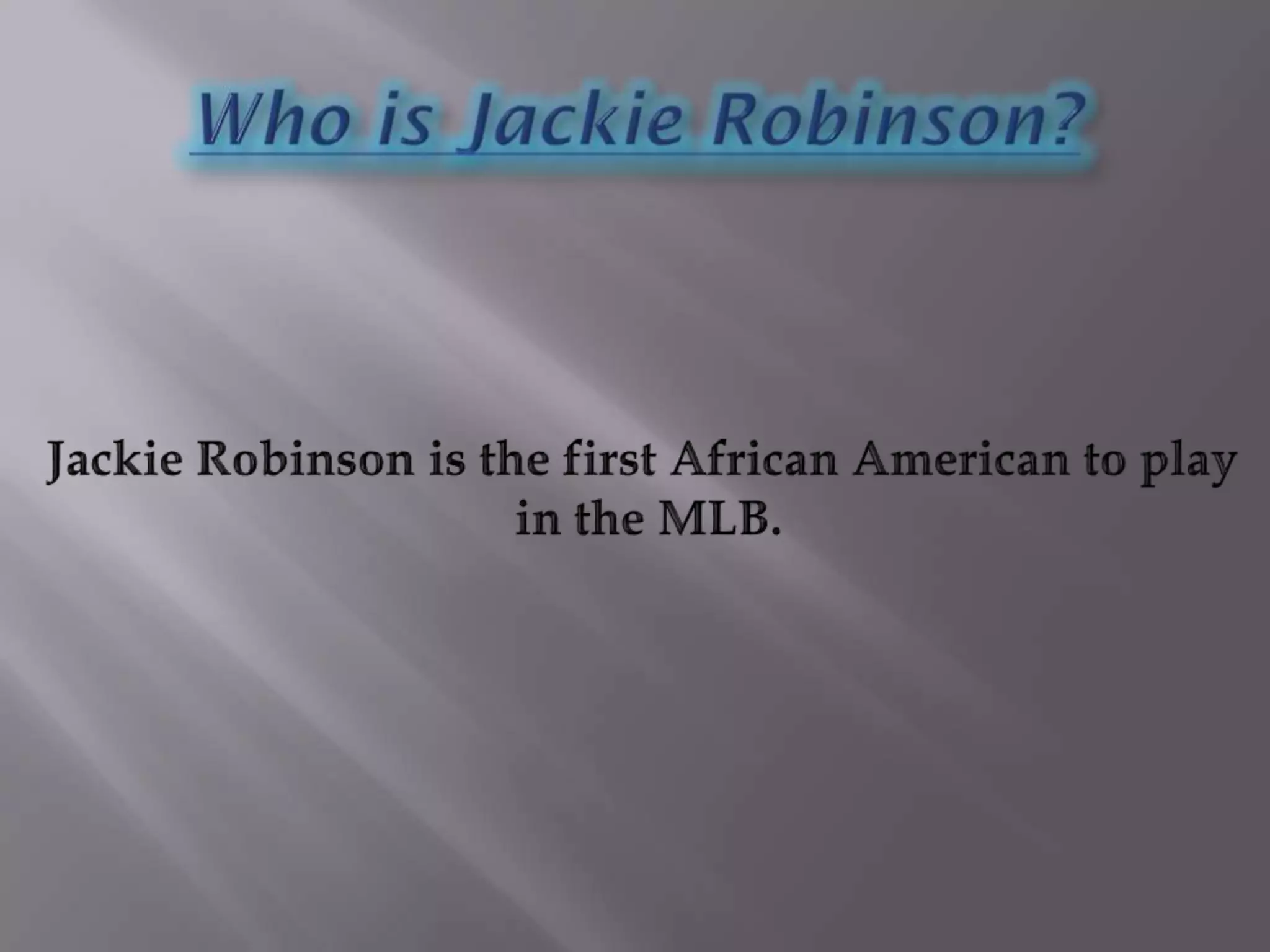Jackie robinson | PPTX