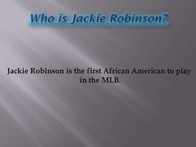 Jackie robinson | PPT