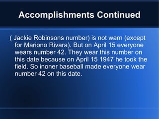 Jackie Robinson by Henry | ODP | Baseball | Sports