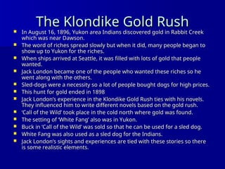 Jack London and Call of the Wild Presentation.ppt