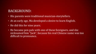 Jack ma | PPTX