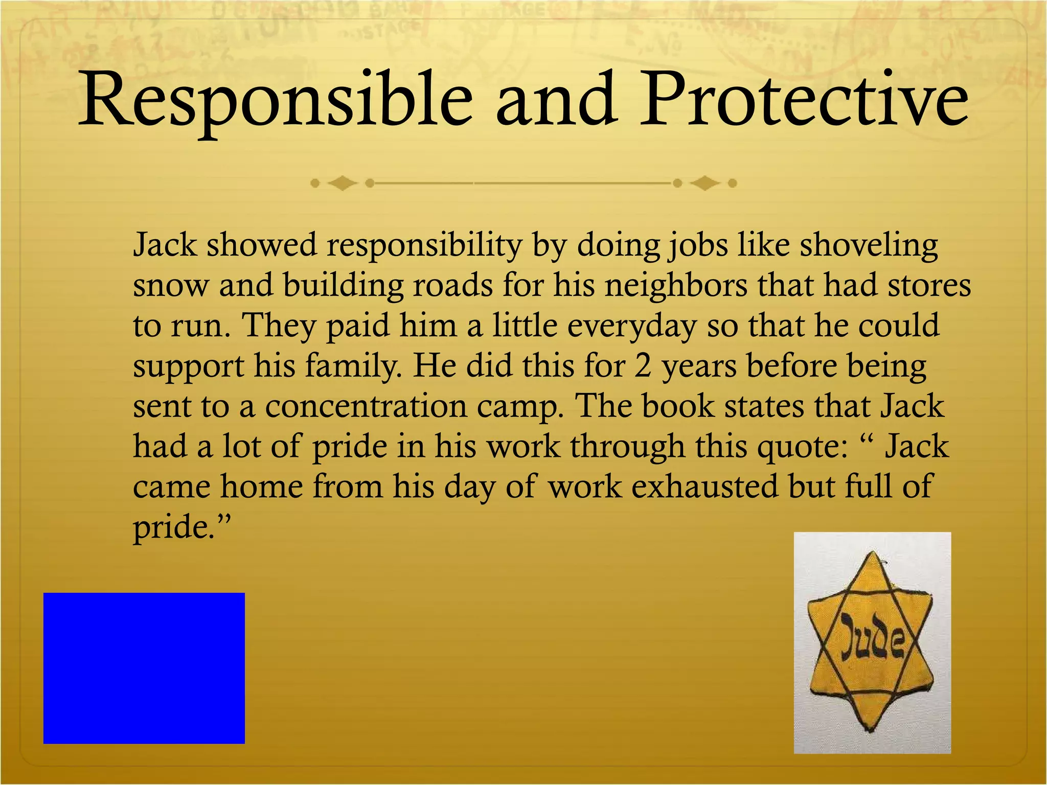 Jack Mandelbaum Courage project | PPT