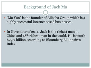 Jack Ma Presentation | PPTX