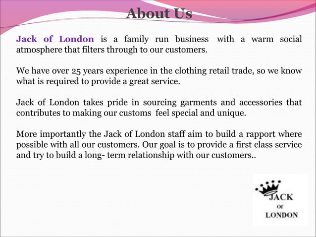 Jack of london ppt | PPT