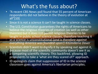 Jack oughton intelligent design is not science | PPTX | Genetics | Science