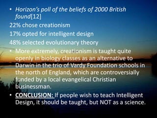 Jack oughton intelligent design is not science | PPTX | Genetics | Science