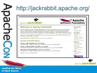 Introduction to JCR and Apache Jackrabbi | ODP