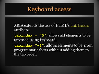 An Introduction to WAI-ARIA | PPT