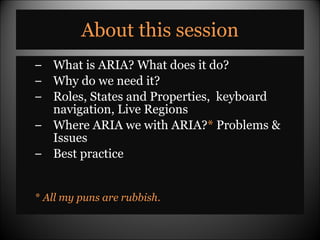An Introduction to WAI-ARIA | PPT