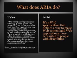An Introduction to WAI-ARIA | PPT