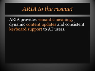 An Introduction to WAI-ARIA | PPT