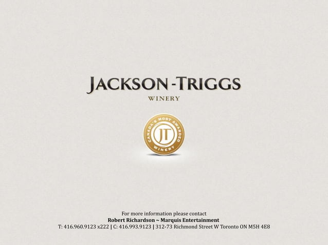 Jackson triggs amphitheatre - 2013 | PPT