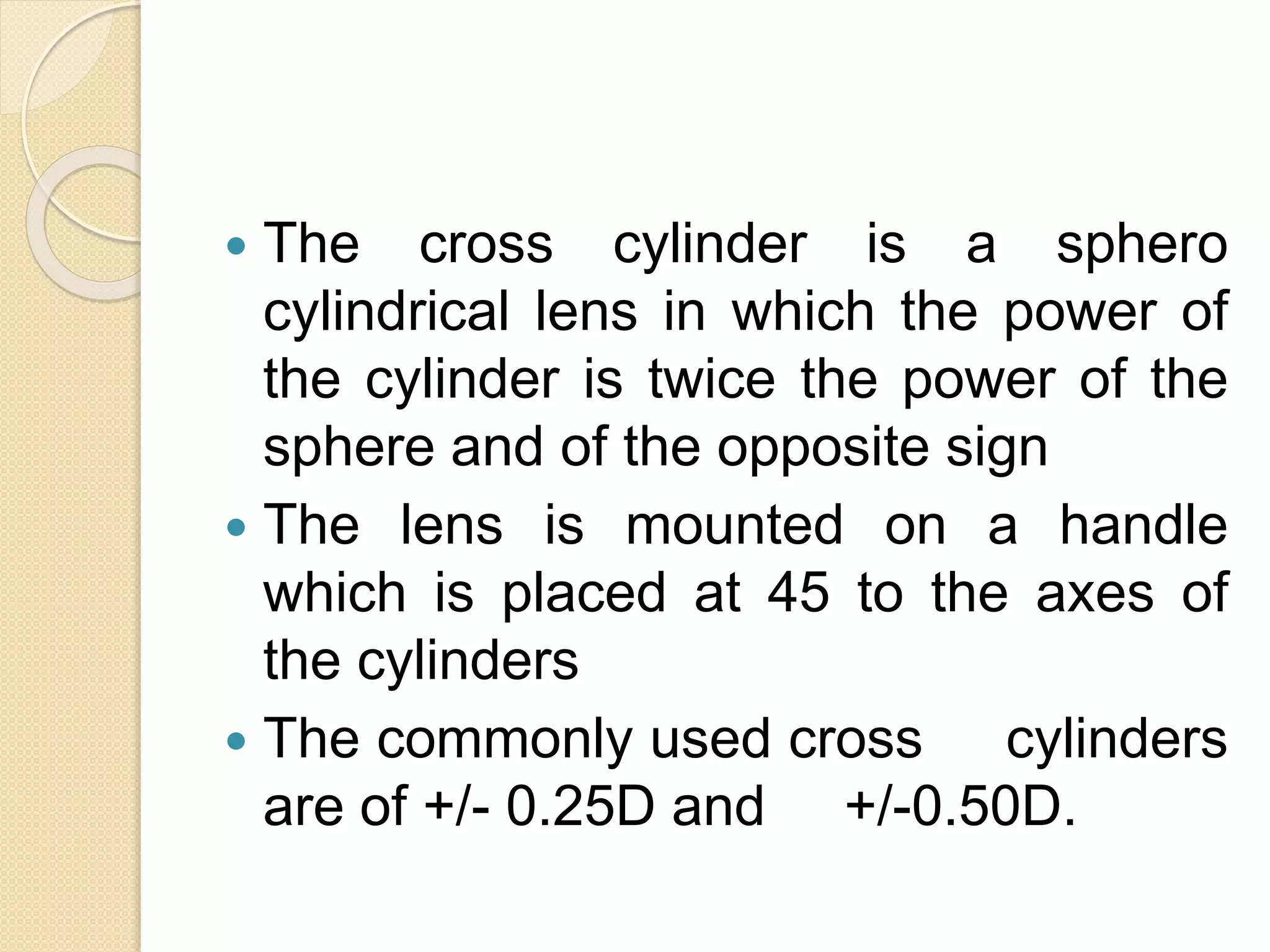 Jackson cross cylinder | PPTX