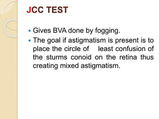 Jackson cross cylinder | PPTX