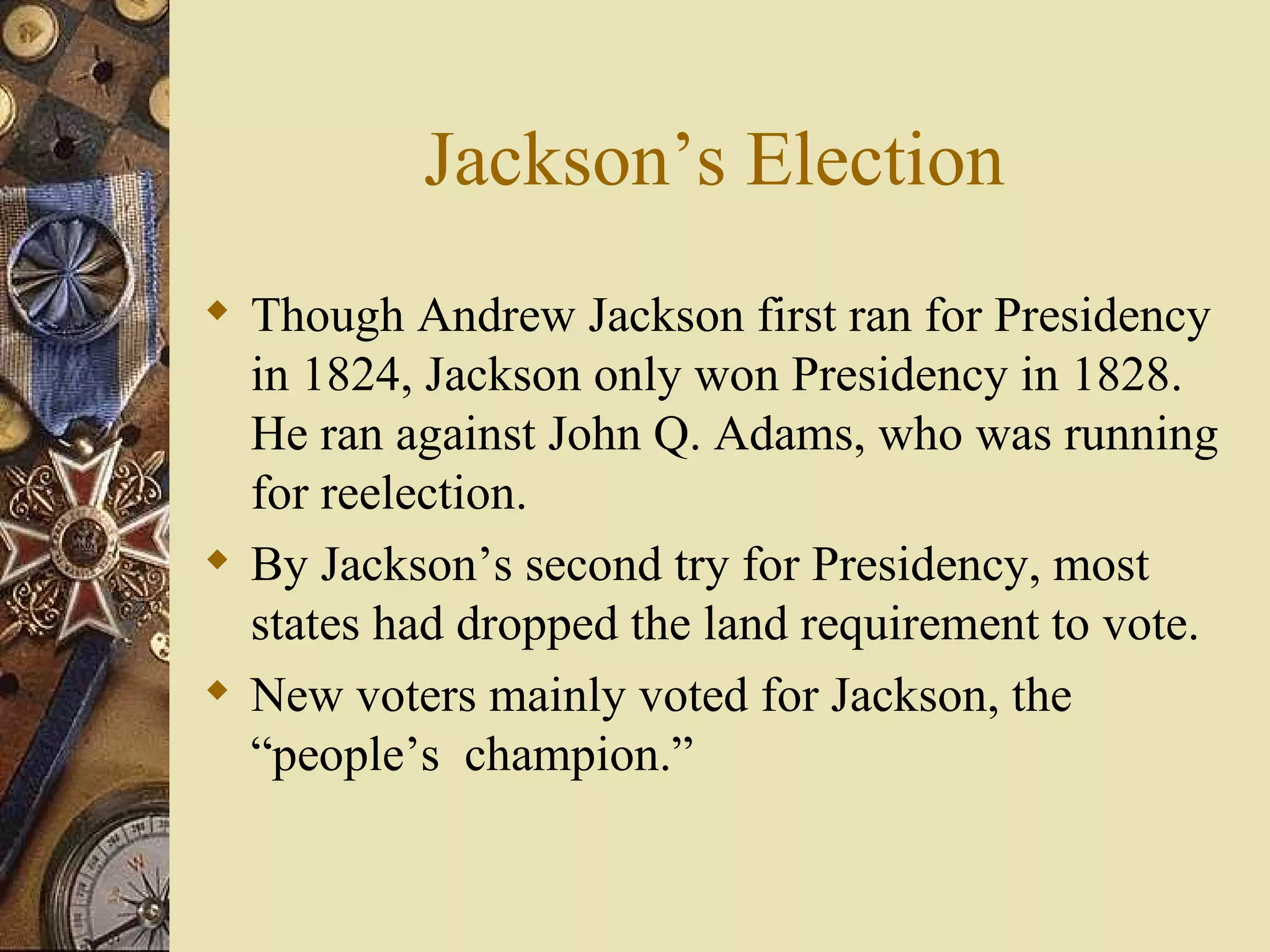 Jacksonian Democracy Presentation | PPT