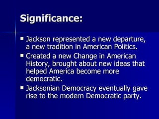Jacksonian Democracy | PPT