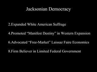 Jacksonian Democracy and 19th c Indian Removal | PPT