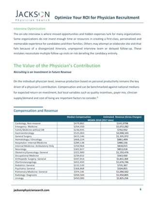 Physician Recruitment: The Cost to Hire and Return on Investment | PDF
