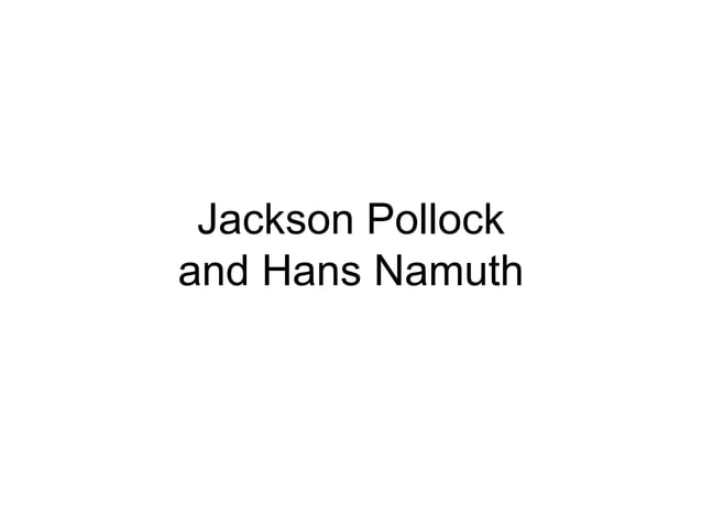 Jackson Pollock | PPTX
