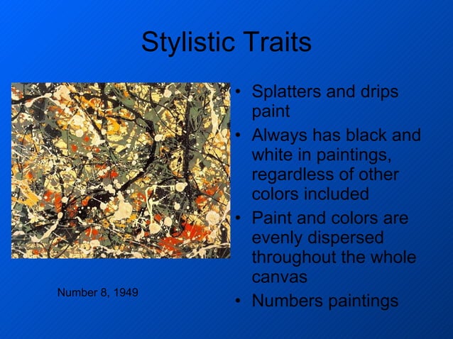 Jackson pollock power point | PPT | Painting | Arts and Crafts