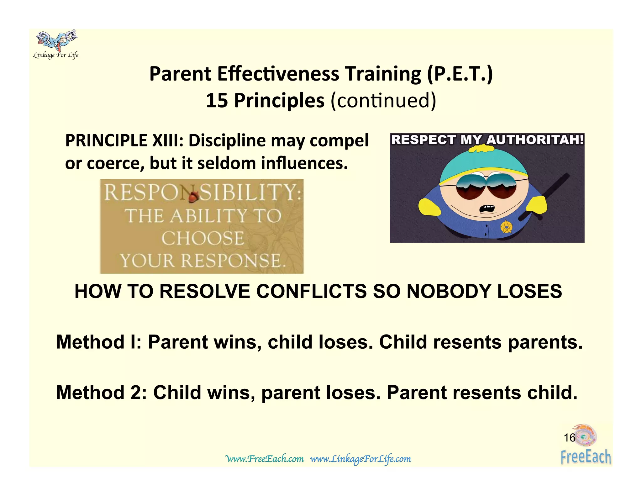 Parent Effectiveness Training | PDF