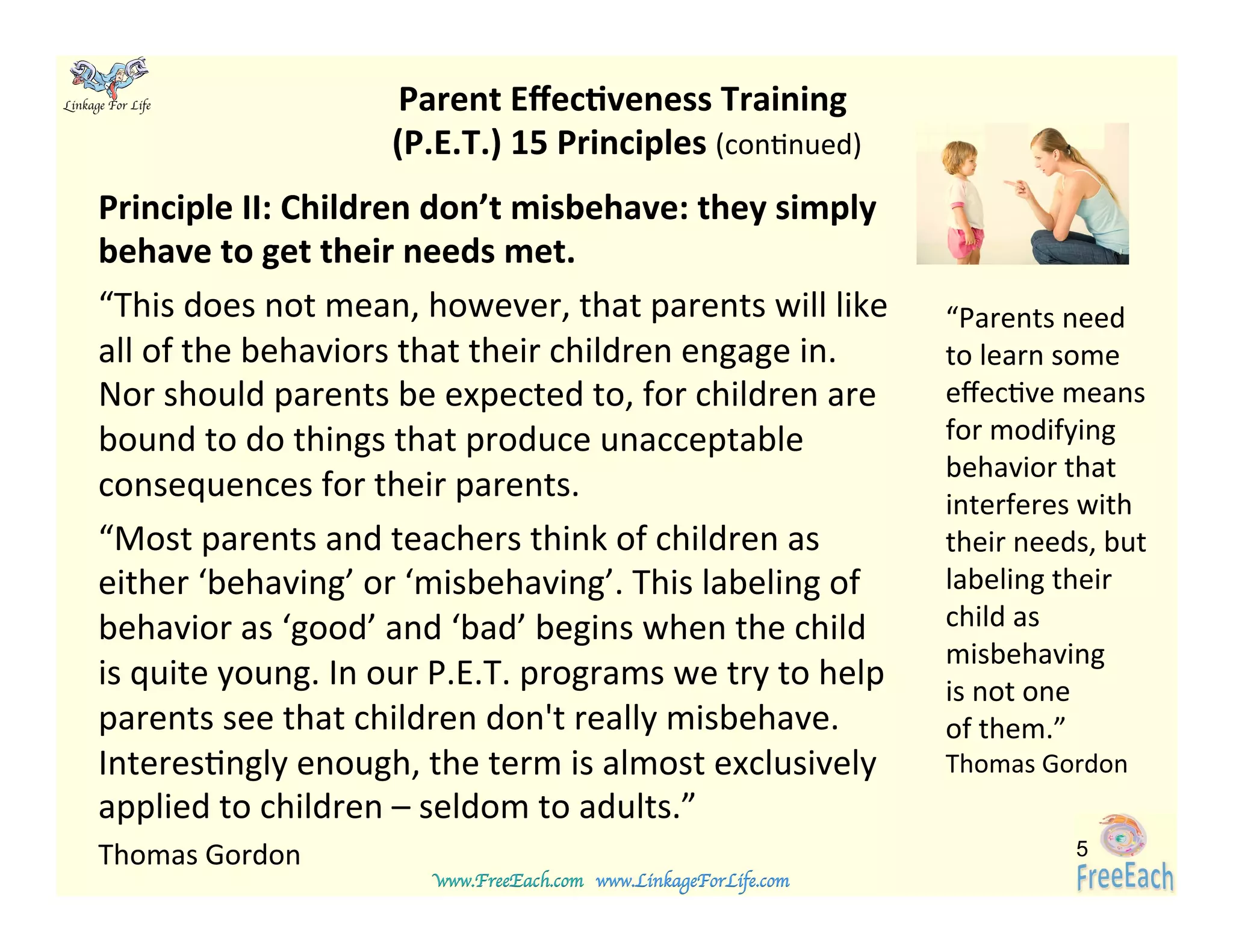 Parent Effectiveness Training | PDF