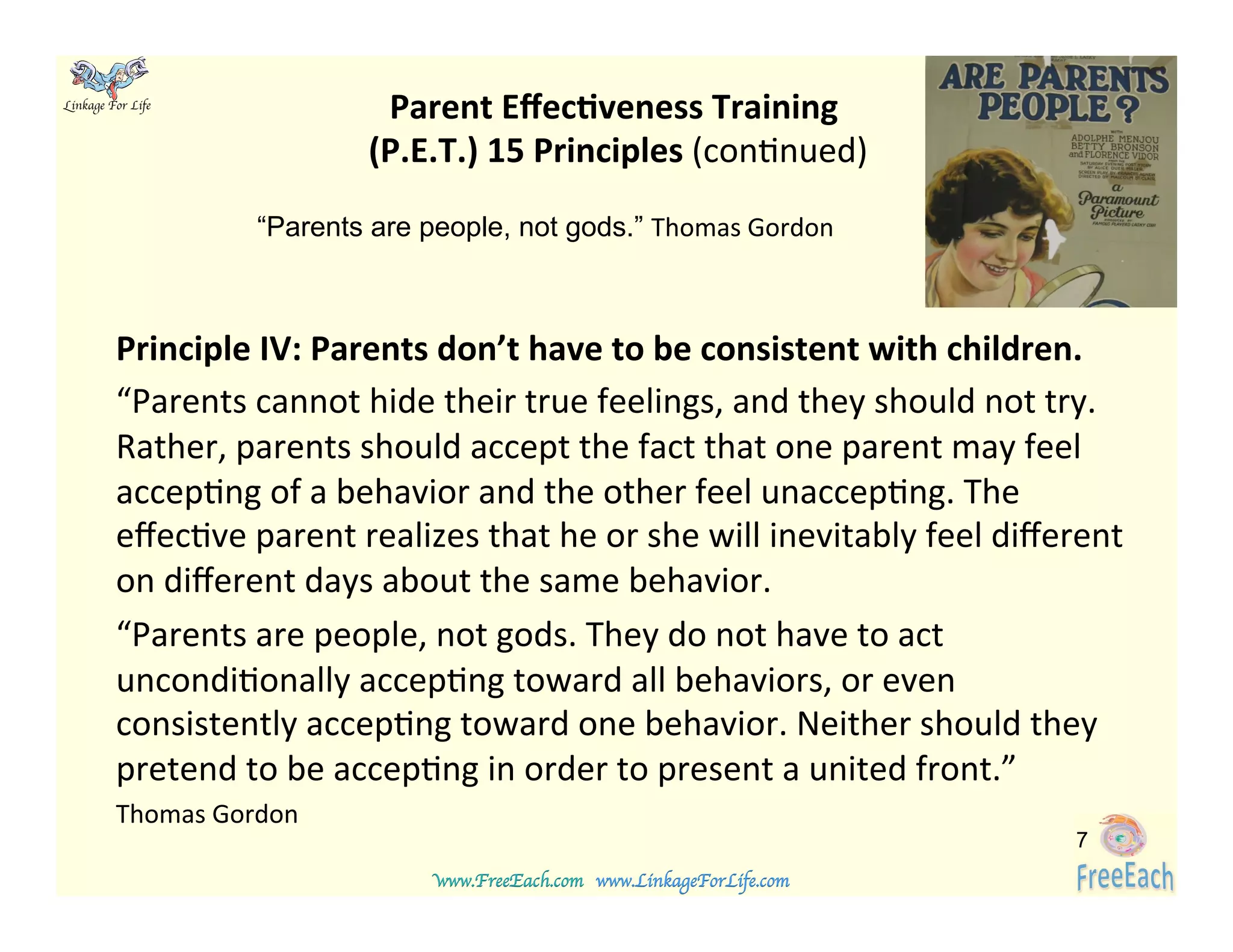 Parent Effectiveness Training | PDF