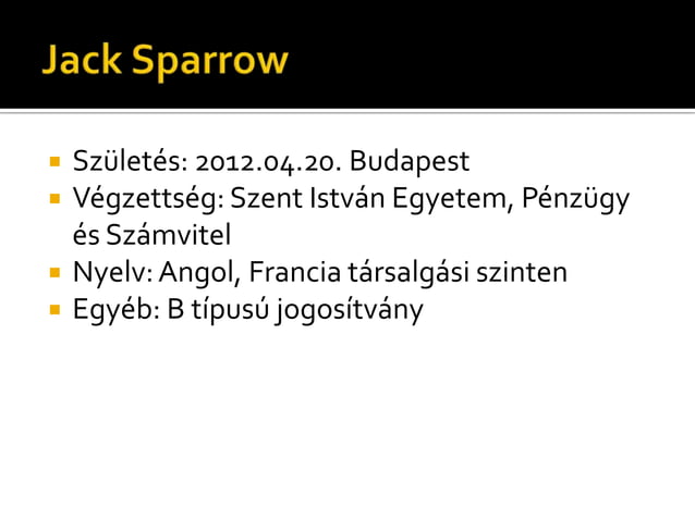 Jack sparrow | PPTX