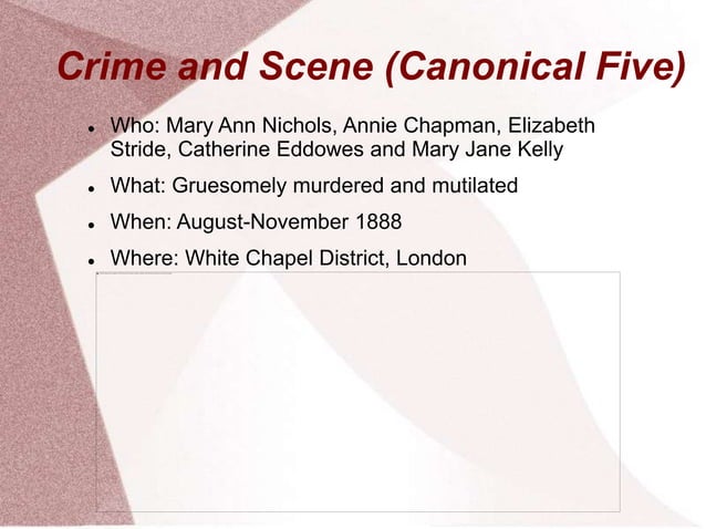 Jack the ripper | PPT