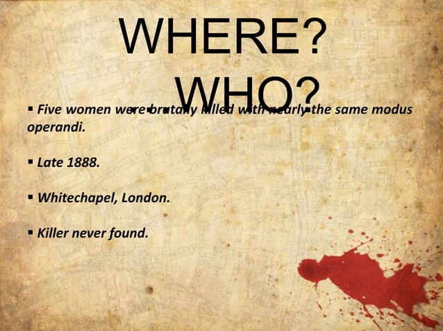 Jack The Ripper | PPTX
