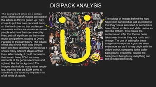 Digipack analysis | PPT