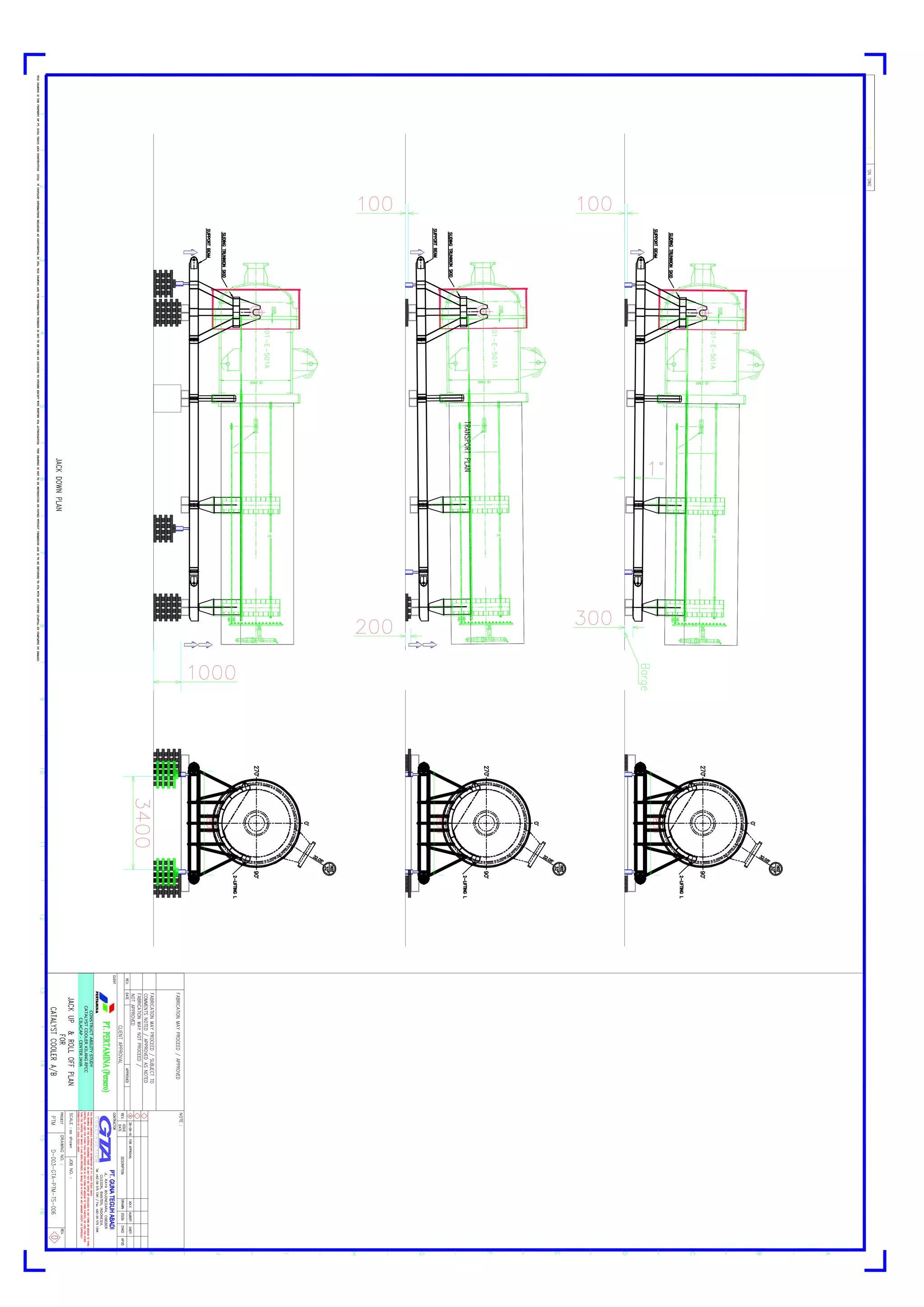Jack up plan (for Pressure Vessel) | PDF