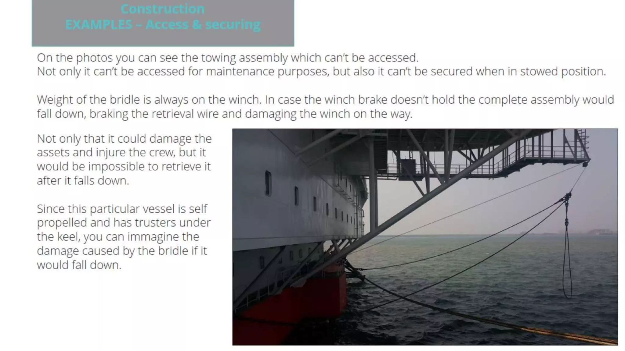 Jackup towing assembly (Bridle) | PPTX