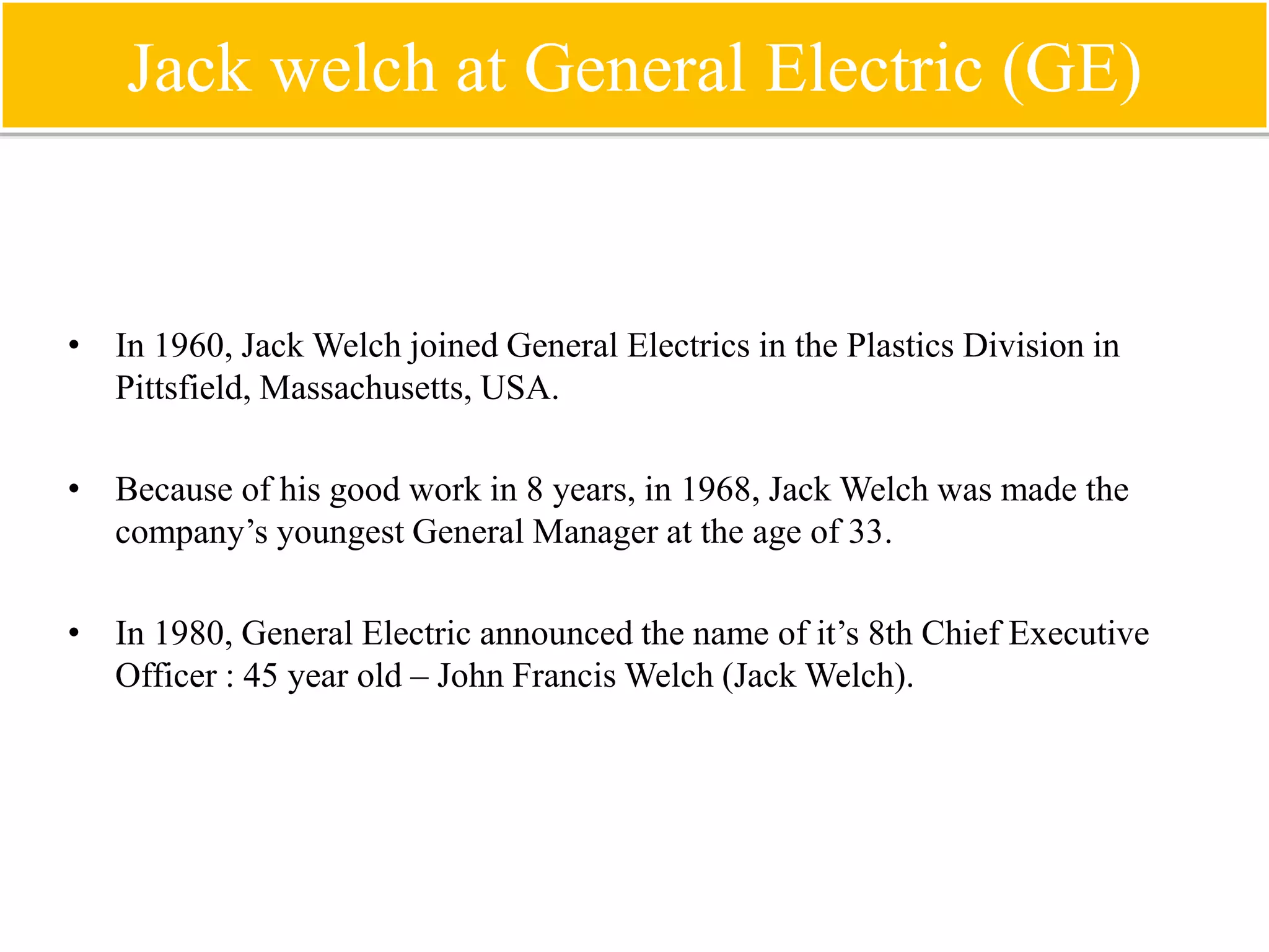 Leadership Lessons from Mr. Jack Welch | PPTX